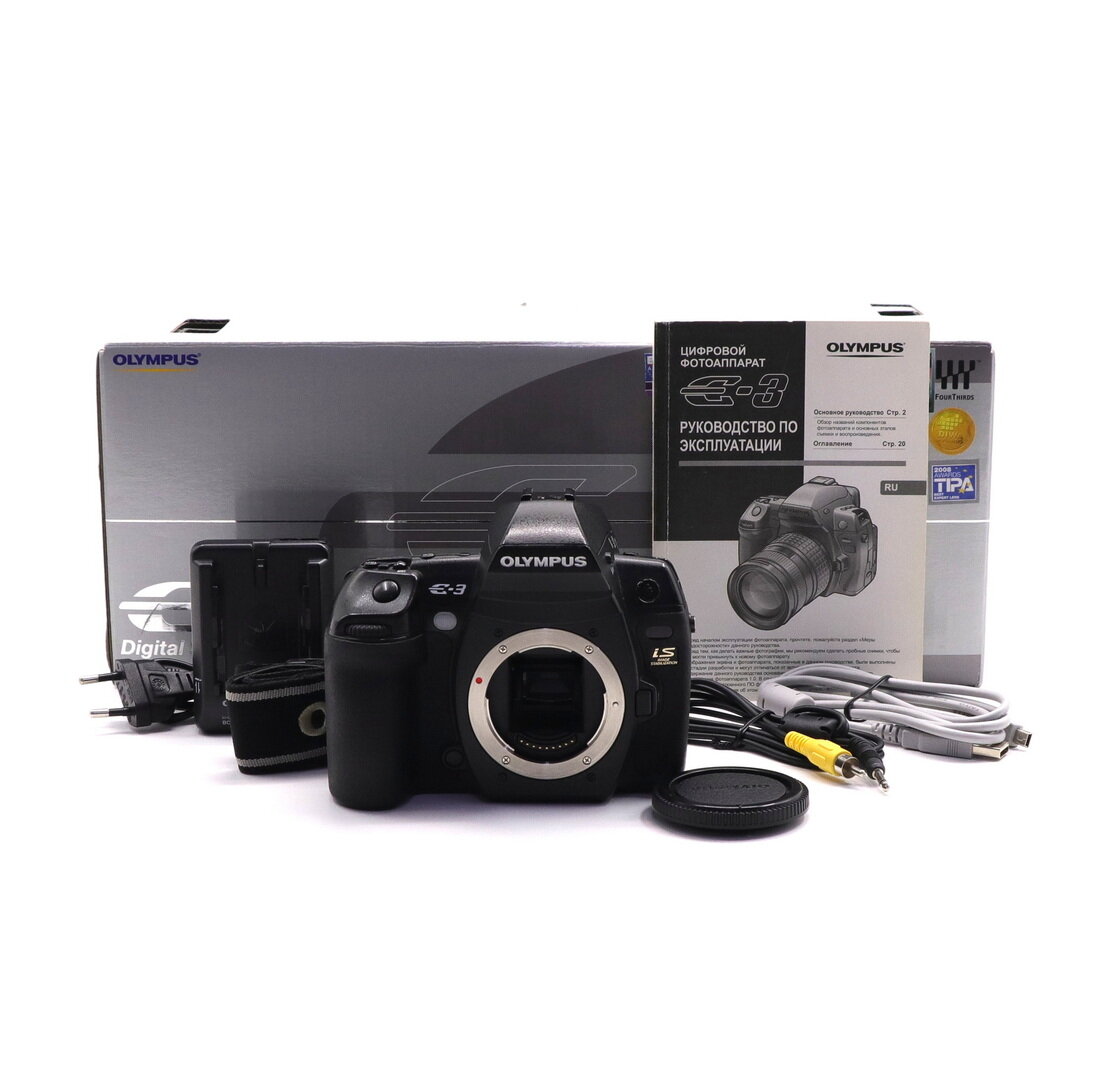 Камера Olympus E-3 body в упаковке (пробег 22940 кадров)