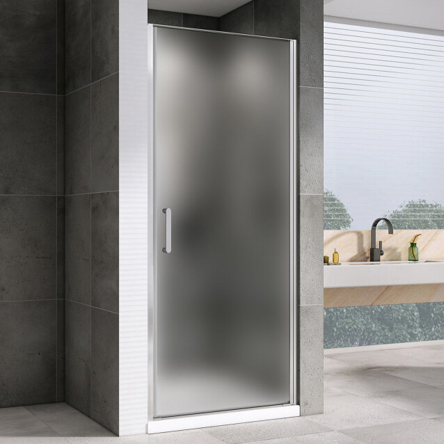 Душевая дверь в нишу Abber Sonnenstrand AG04070M 70 см, профиль хром, стекло матовое