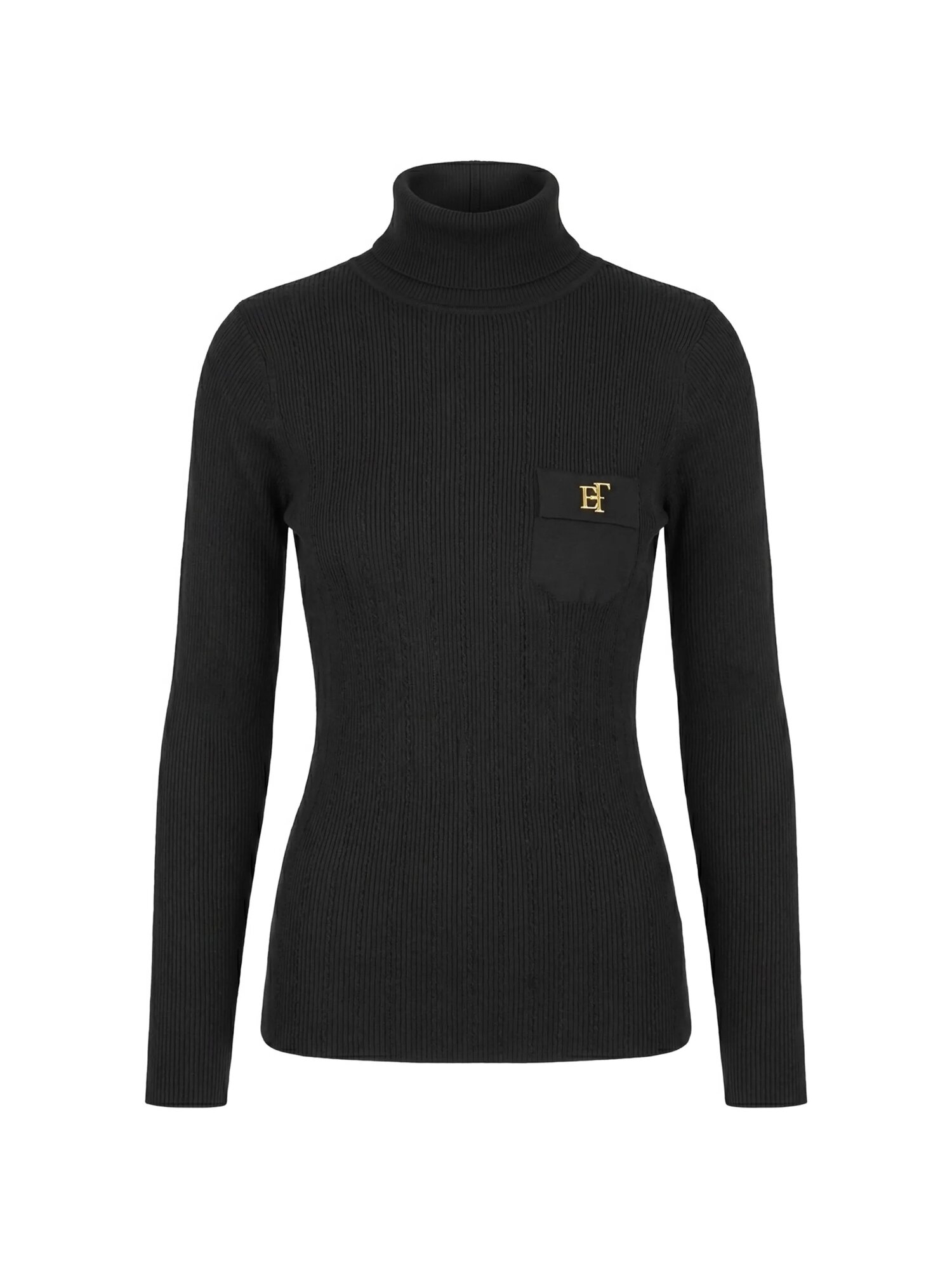 Свитер Ribbed-knit logo turtleneck sweater
