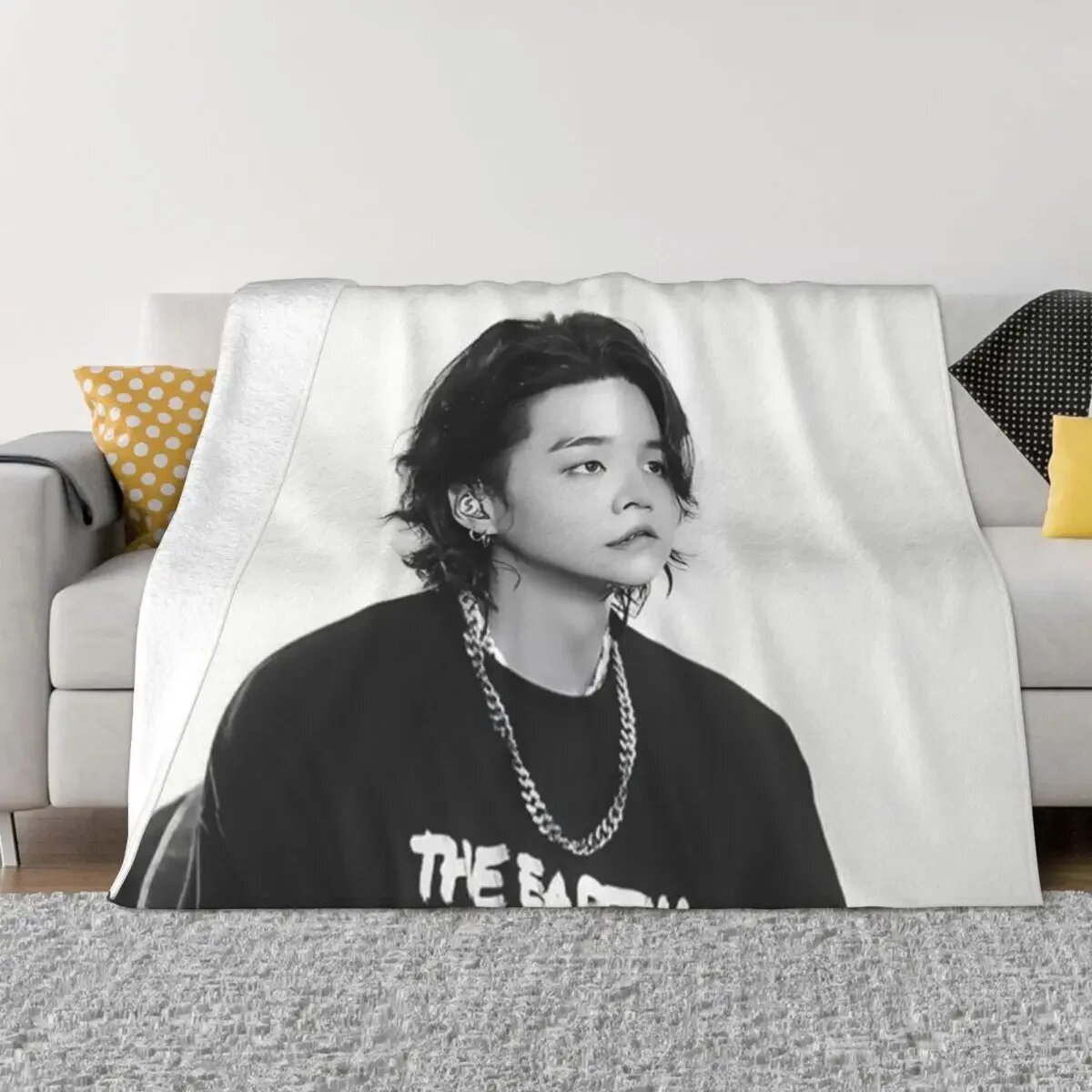 Yoongi концертное одеяло из микрофибры 75X95CM