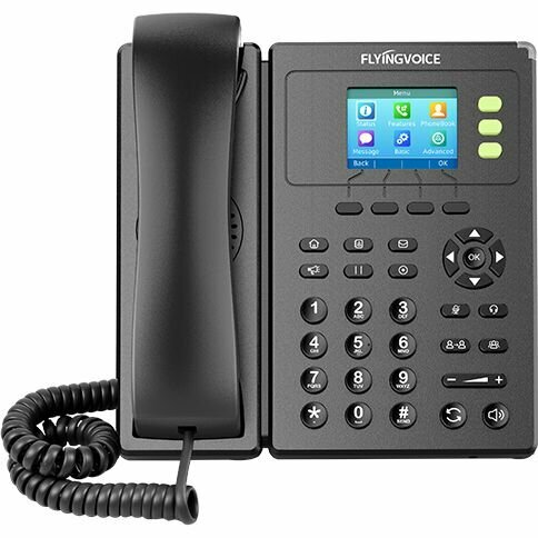 IP-телефон FlyingVoice FIP-11С чёрный для офисной телефонии