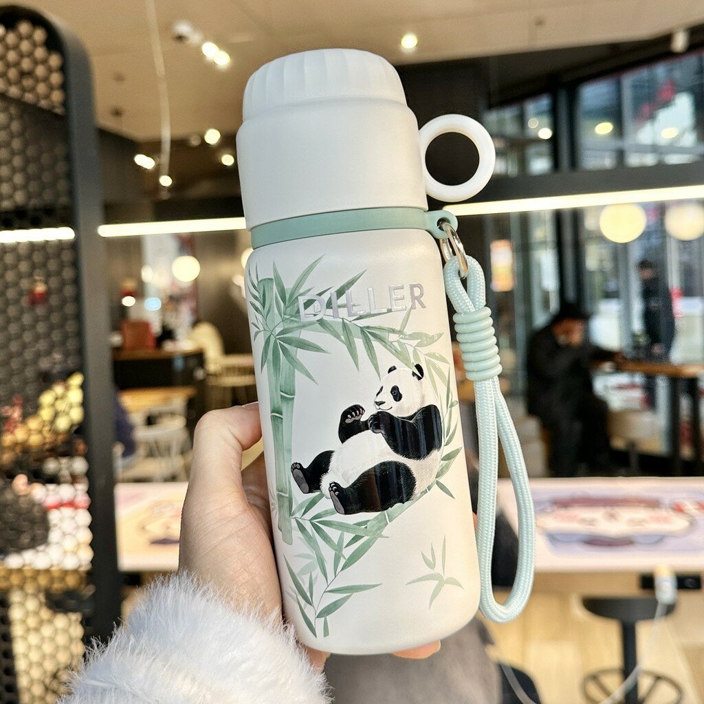 Panda series vacuum water bottle with 612 hour heat retention for camping and gift situations style g 460ml
