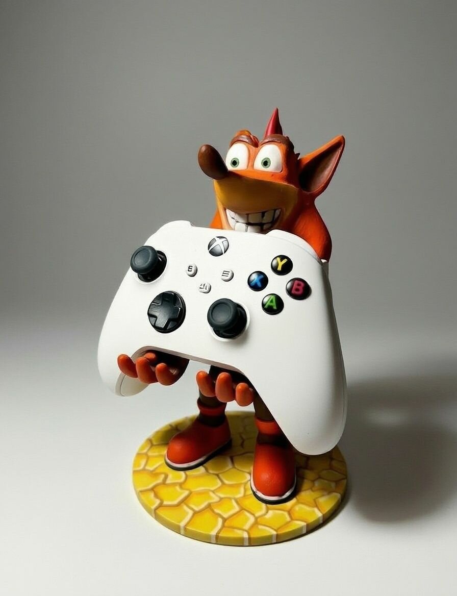 Держатель для геймпада Crash Bandicoot, подставка для контроллера Xbox/PS, фигурка-подставка, декор для геймера