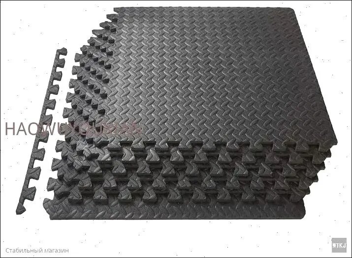 Спортивное напольное покрытие, 6шт, 30*30 см