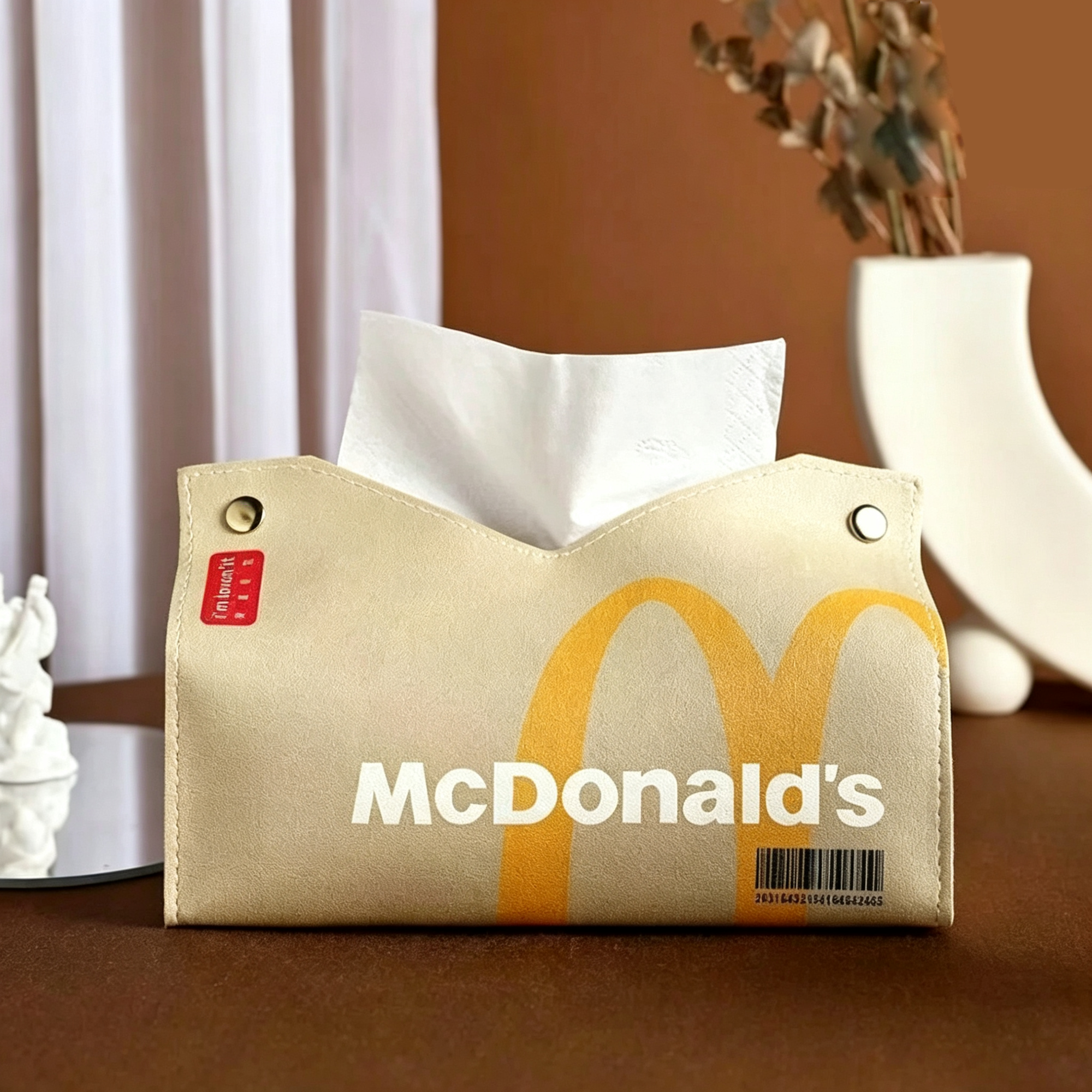 Держатель для салфеток McDonald's , в стиле бренда, яркий дизайн