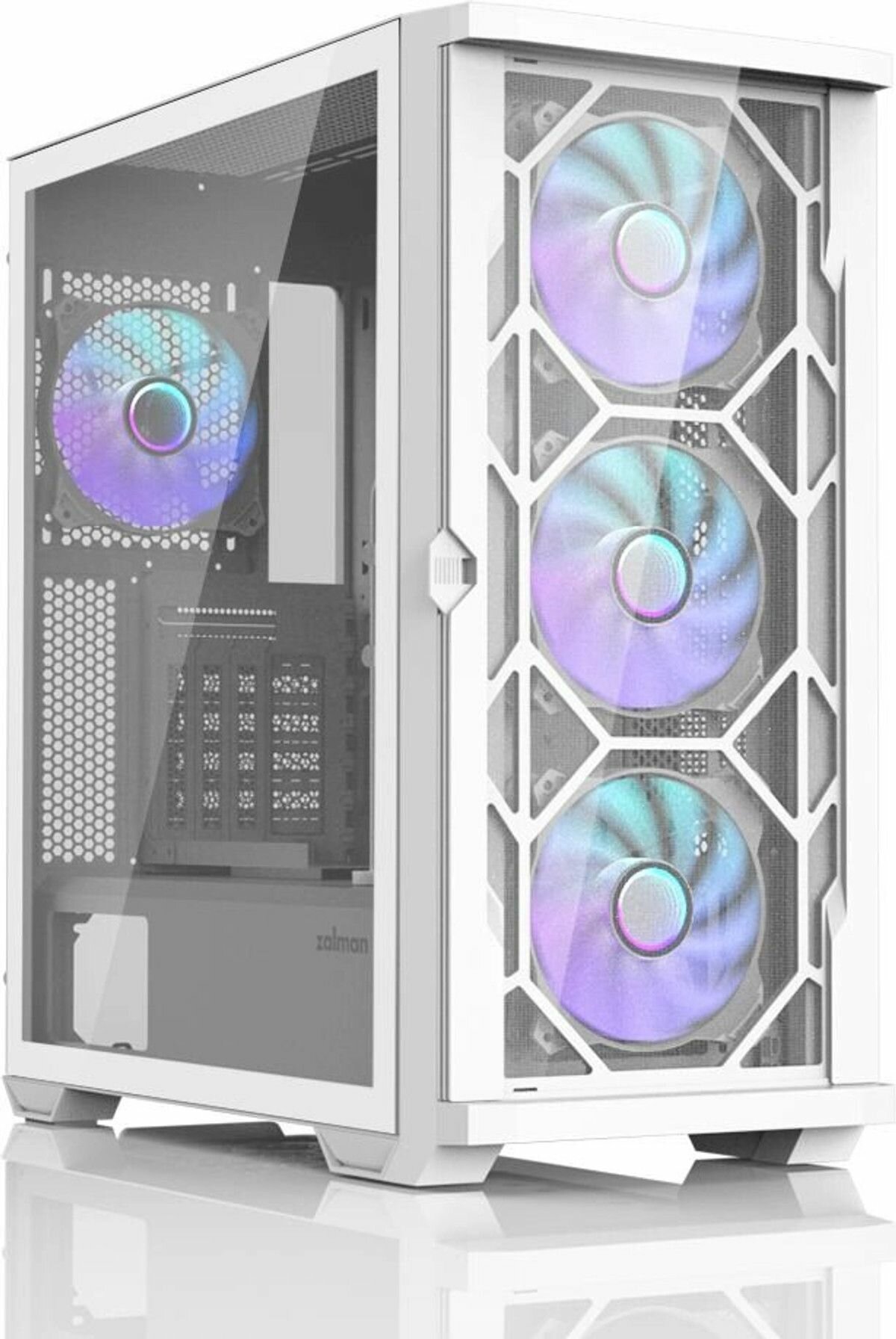 Корпус компьютерный Zalman Z10 DUO черный Midi Tower Белый