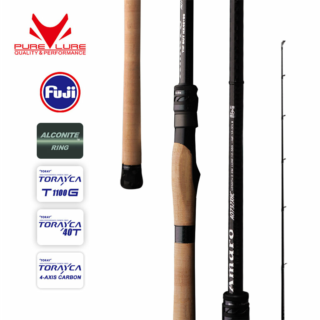 AO PRO-782XHS-XF Спиннинг purelure Amaro Pro рабочая длина: 235см до 80гр