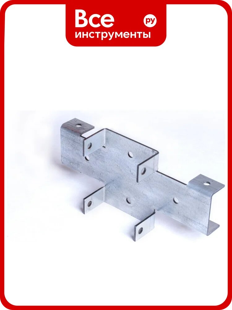 Х-кронштейн для забора BILTI 60x60/40x20 мм, 1 упаковка 50 шт. Б-ХК-60*60/40*20-Х340