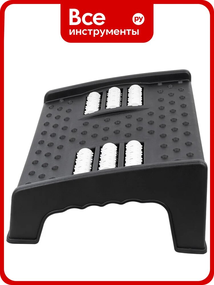 Подставка для ног WMC TOOLS с массажными роликами (12х25х34см) WMC-PLM4(57858)