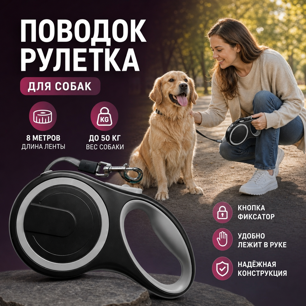 Прочный поводок для собак, прочный