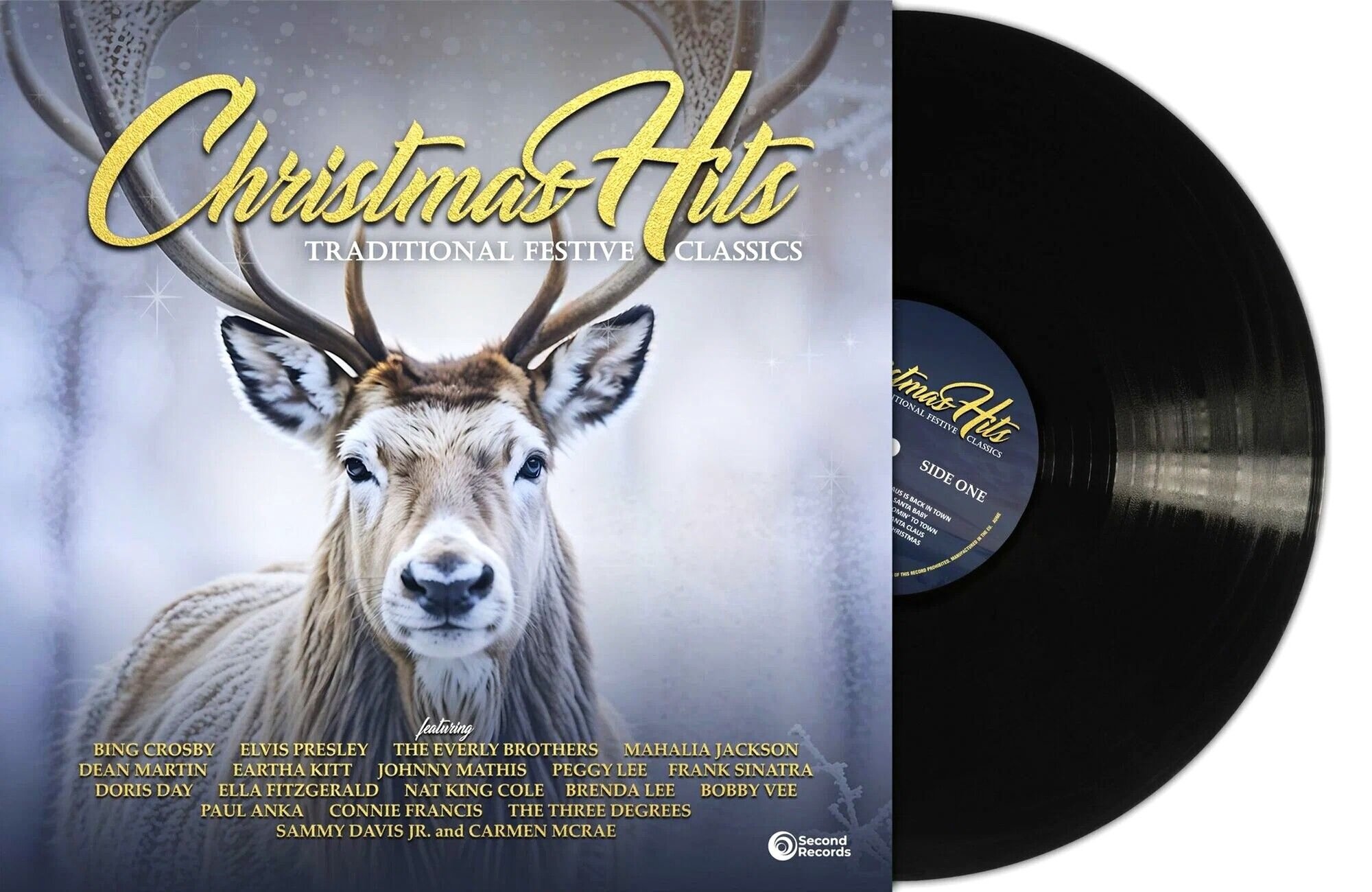 Новогодний сборник Christmas Hits Traditional Festive Classics, (LP, Compilation, Black Vinyl) Виниловая Пластинка
