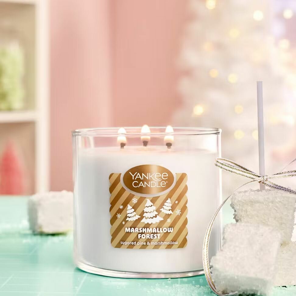 YANKEE CANDLE свеча ароматическая с тремя фитилями Marshmallow Forest (411 гр)