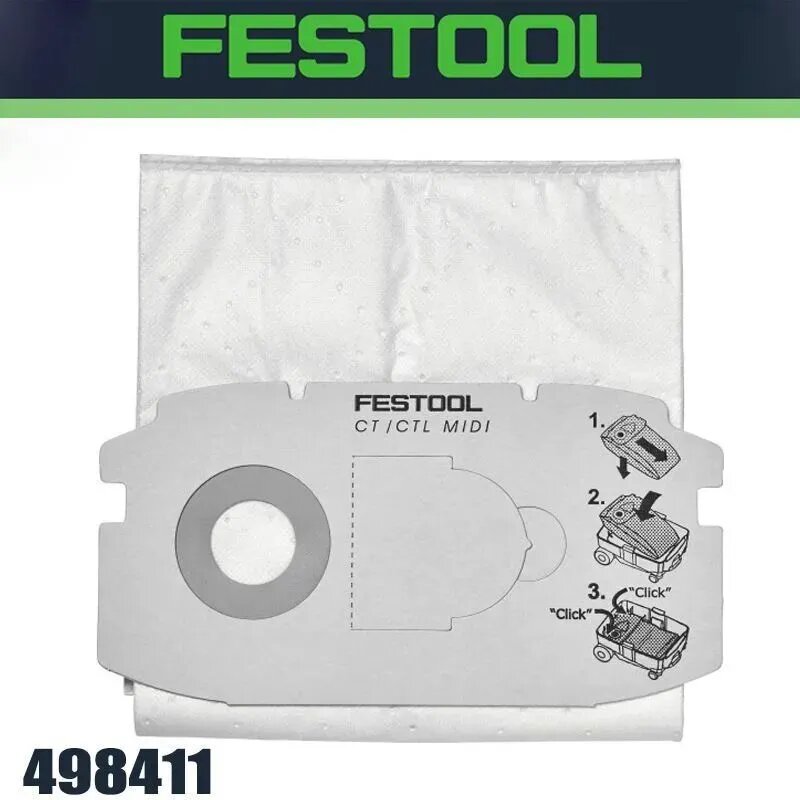 FESTOOL 498411 Фильтр-мешок SELFCLEAN SC FIS-CT MIDI/5 Коллекция большой емкости