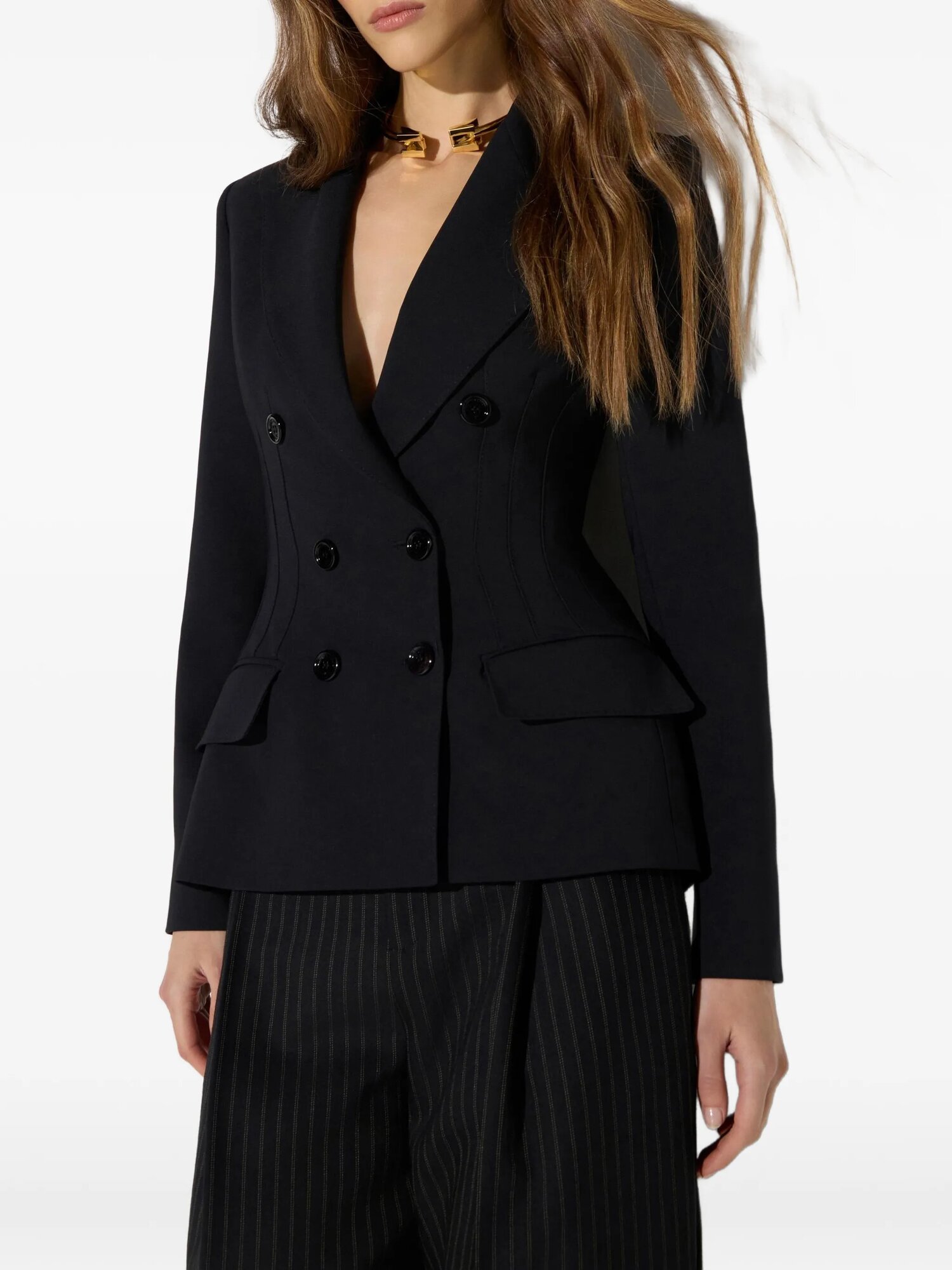 Куртка Elisabetta Franchi Jacket in lightweight crêpe, размер 48 — фото 1