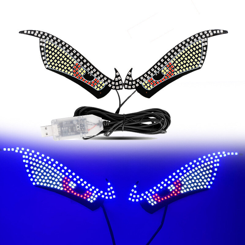 Светодиодные глаза для авто в салон USB LED светильник 11 режимов XL11