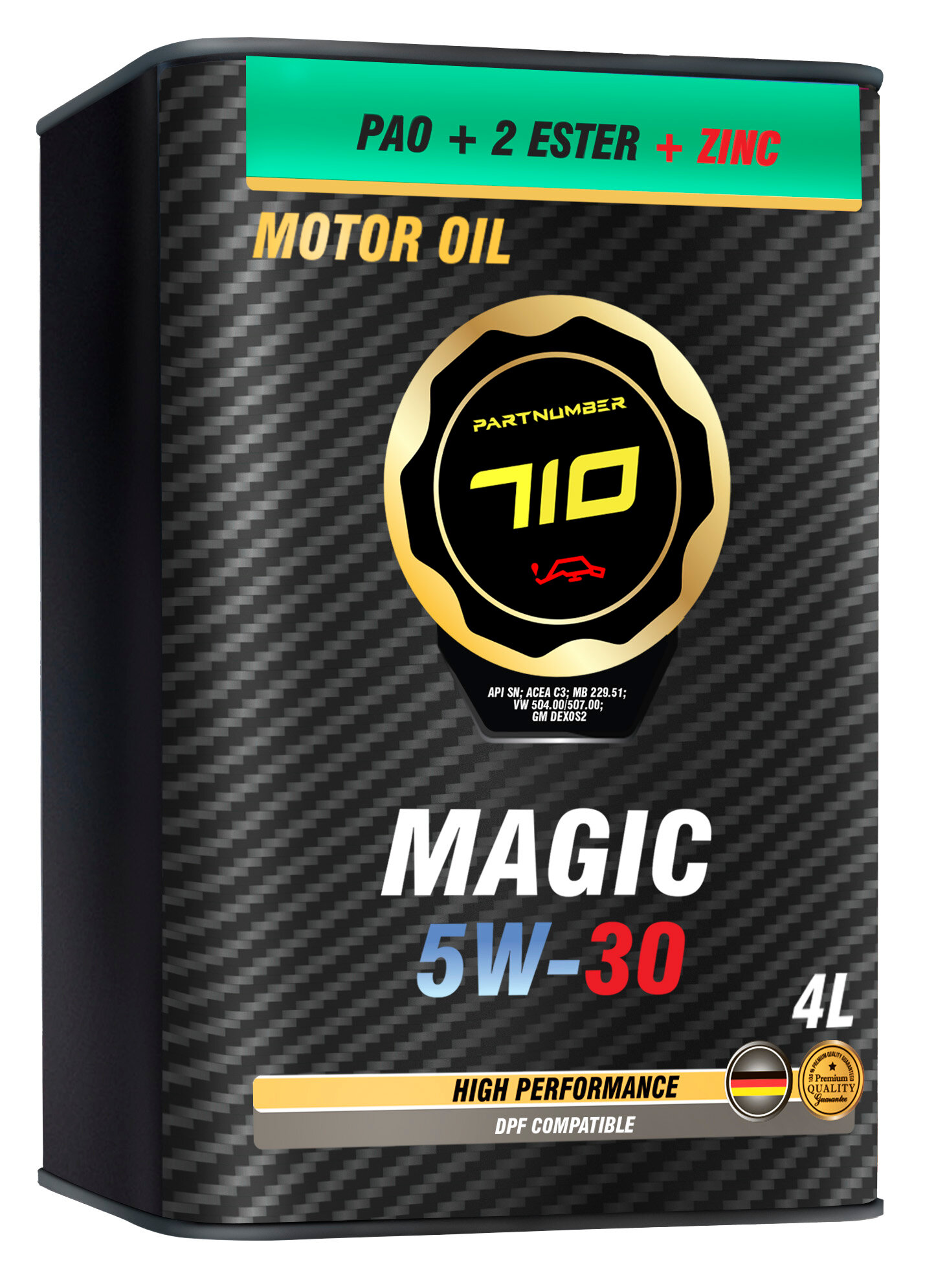 PARTNUMBER 710 MAGIC 5W-30 Масло моторное, Синтетическое, 4 л