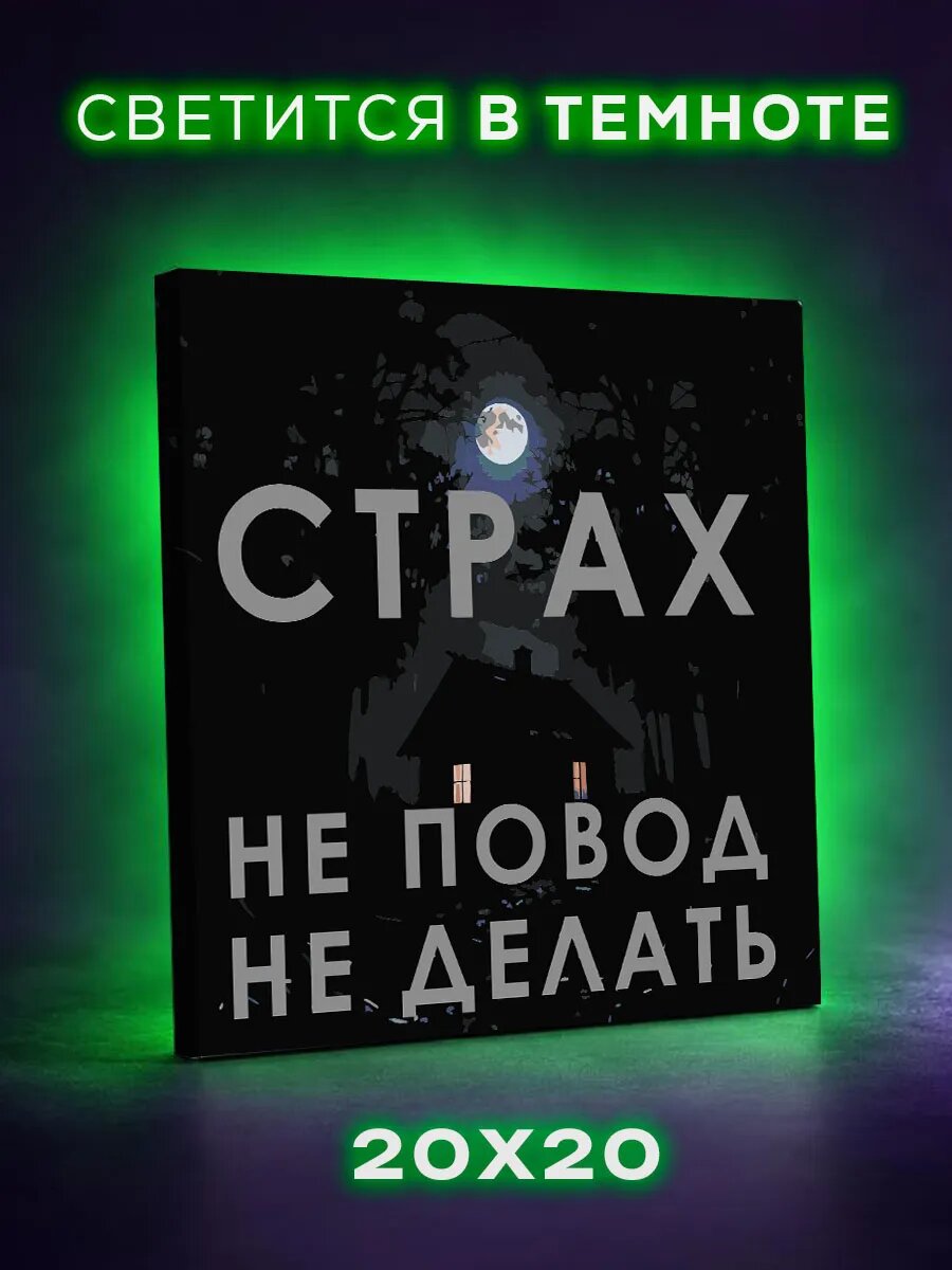 Картина по номерам маленькая Страх не повод не делать
