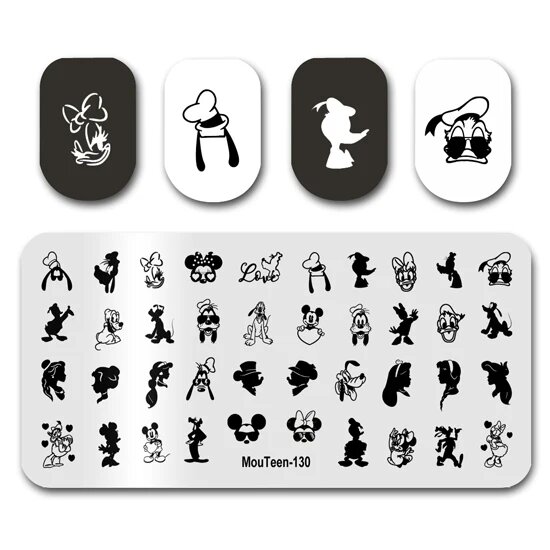 Пластина для штампов Potdemiel MouTeen-148 Disney Mickey Mouse