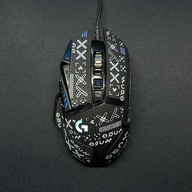 Противоскользящая лента для Logitech G502/беспроводной G502, самоклеящаяся, предварительно обрезанная, устойчивая к поту HYH противоскользящие накладки наклейки для G502 мыши