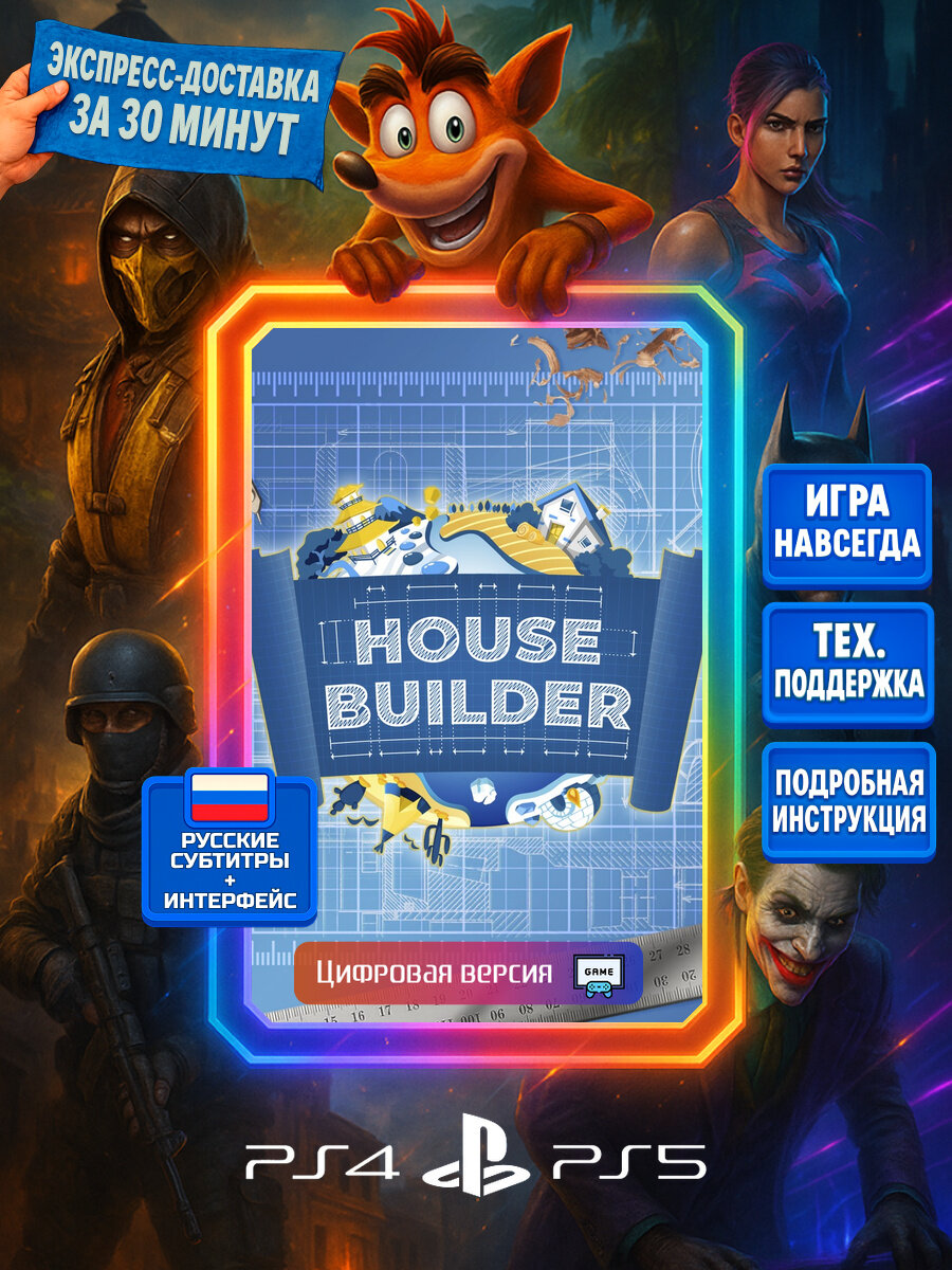 House Builder PS4/PS5 | Моментальная доставка | Русские субтитры и интерфейс | Симуляторы