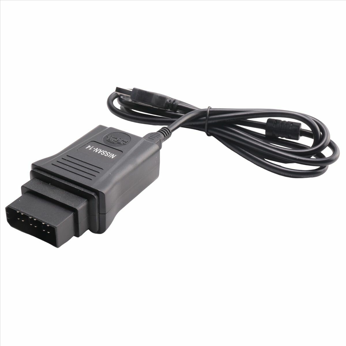 Адаптер NISSAN-14 для диагностики авто, кабель OBD с USB, черный, для ремонта, переходник