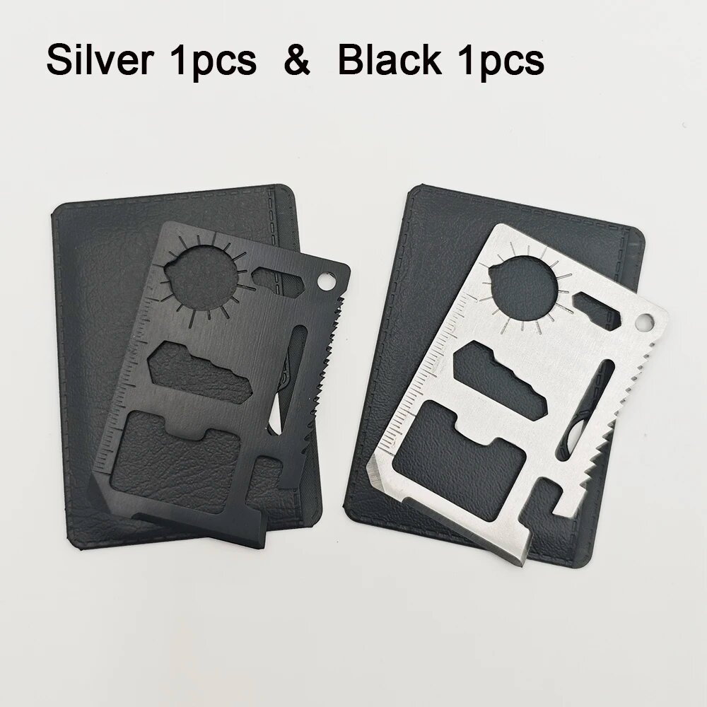 Многофункциональный инструмент 11-в-1, Black 1pc, Silver 1pc