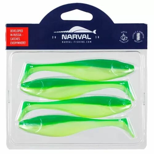 Силиконовая приманка Narval Commander Shad 12cm #057 4шт.
