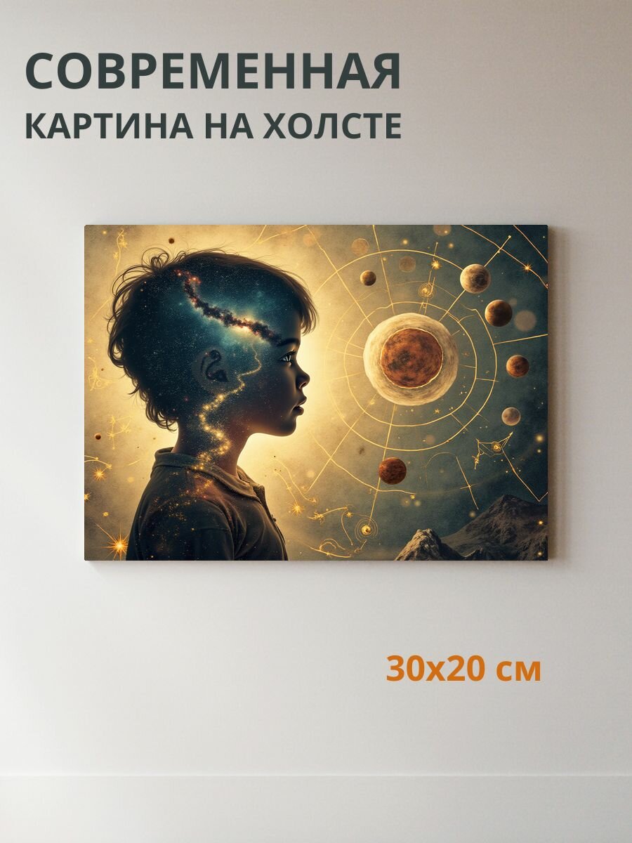 Картина на холсте Декоративный сюжет 30x20 см