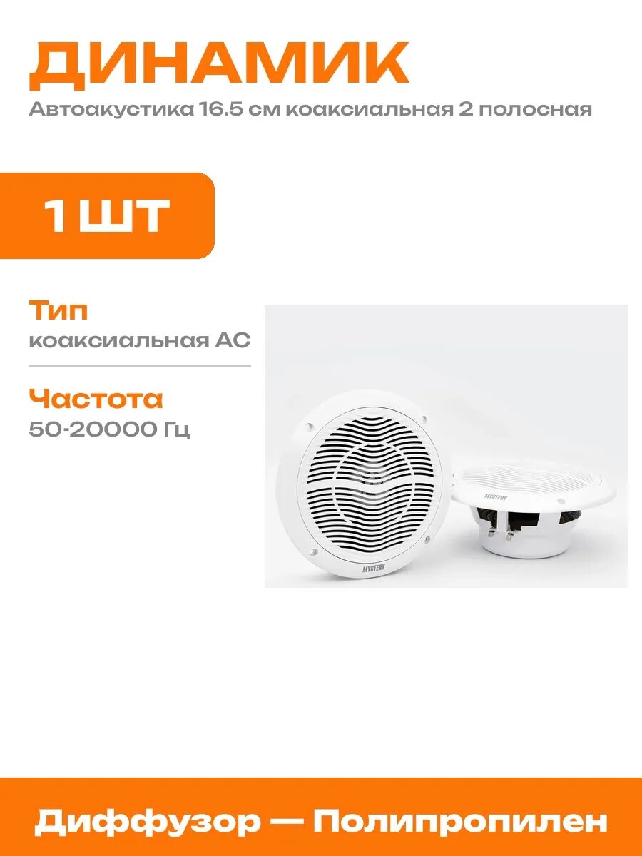 Автомобильные колонки 165 мм 160 Вт 2 полосы в двери авто