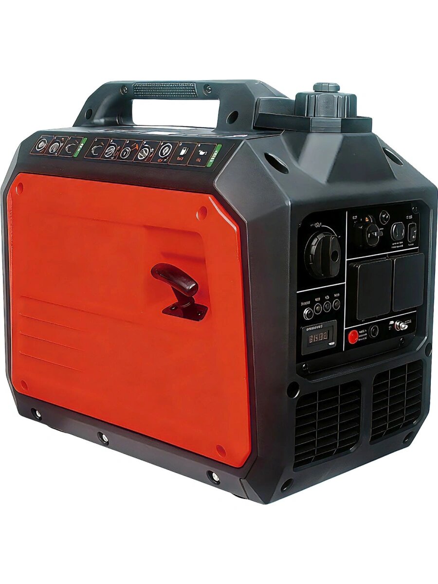 Бензиновый генератор Edon ED-IG-3800 инверторный, 3.5 кВт, 5.2 л, красный