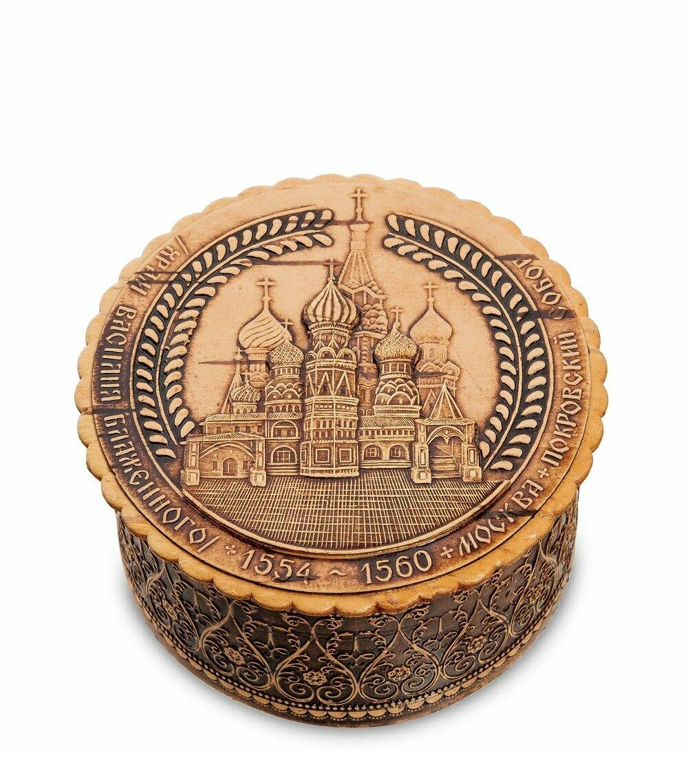 Шкатулка Покровский собор Москвы (береста)
