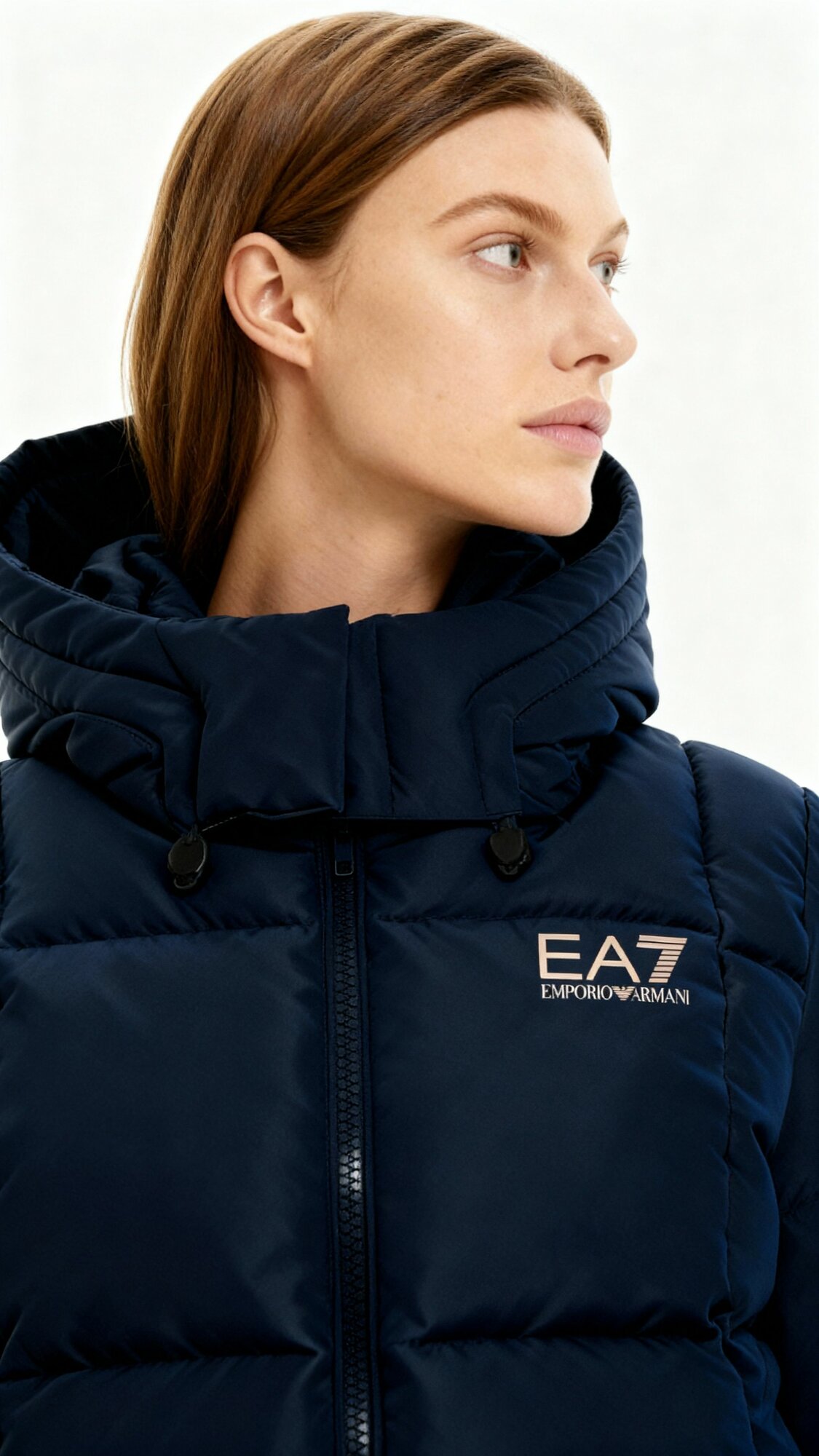 Пальто EA7 EMPORIO ARMANI Осень-зима 2025, размер XS, темно-синий — фото 1