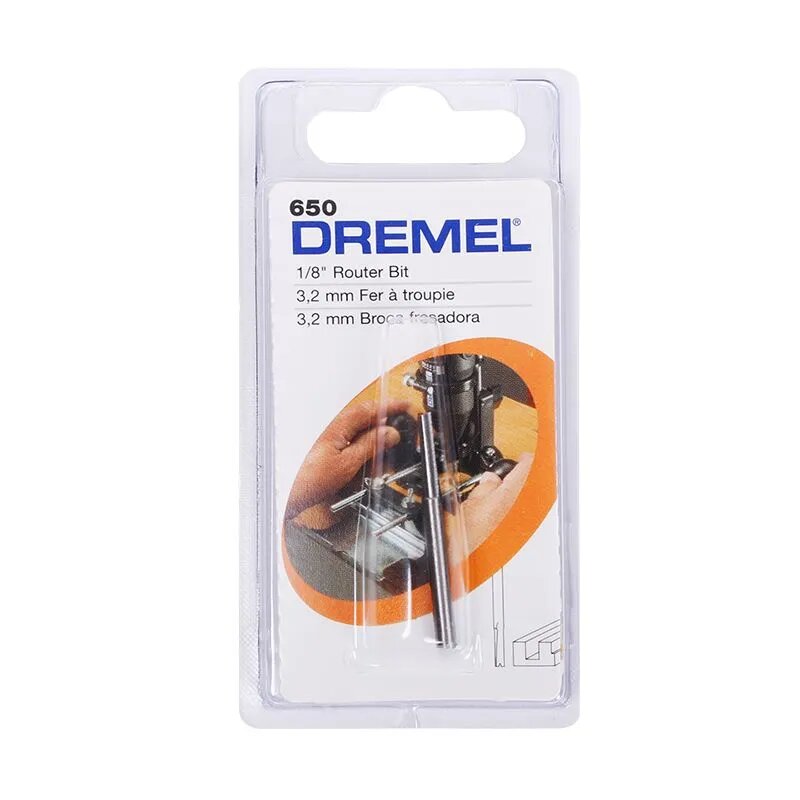 Dremel 650 фреза пазовая 1/8" (3.2 мм) для дерева и ламината