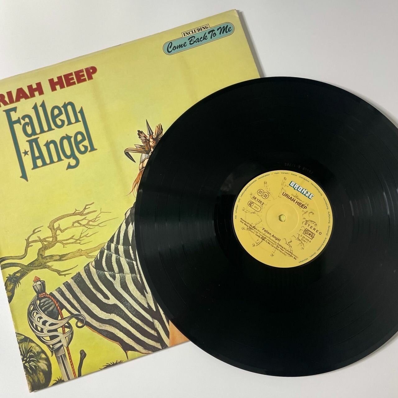 Винтажная виниловая пластинка LP Uriah Heep Fallen Angel (Германия 1978)