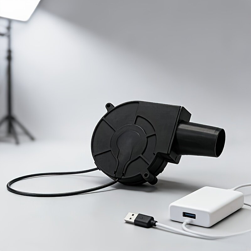 USB мини-вентилятор центробежный 5V DC бесщеточный для BBQ, кемпинга и охлаждения ПК, цвет 9733