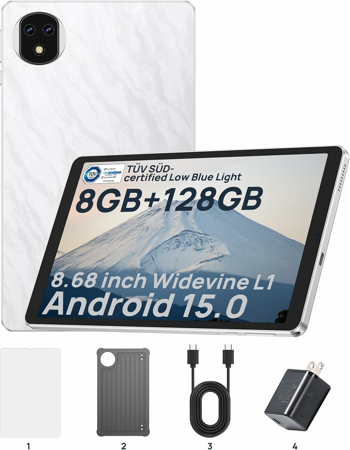 Планшет Ulefone Tab A9 Pro Compact, 8,68 дюйма, Android 15, 8 (4+4) ГБ, 128 ГБ памяти, 5040 мАч.