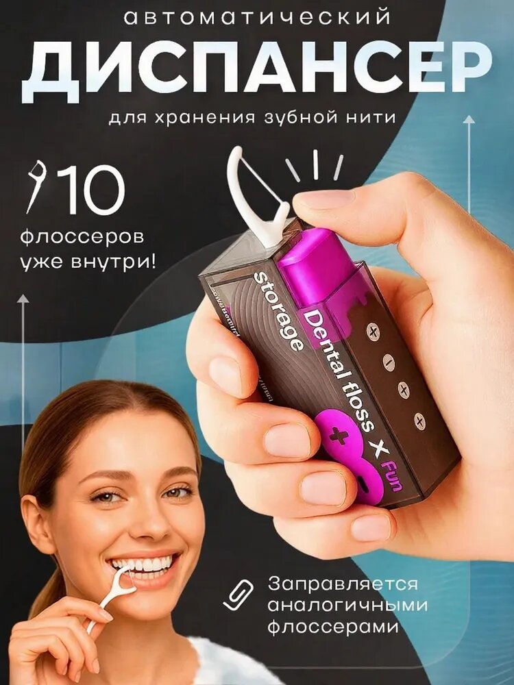 Флоссеры. Зубные нити. Автоматический кейс для флоссеров