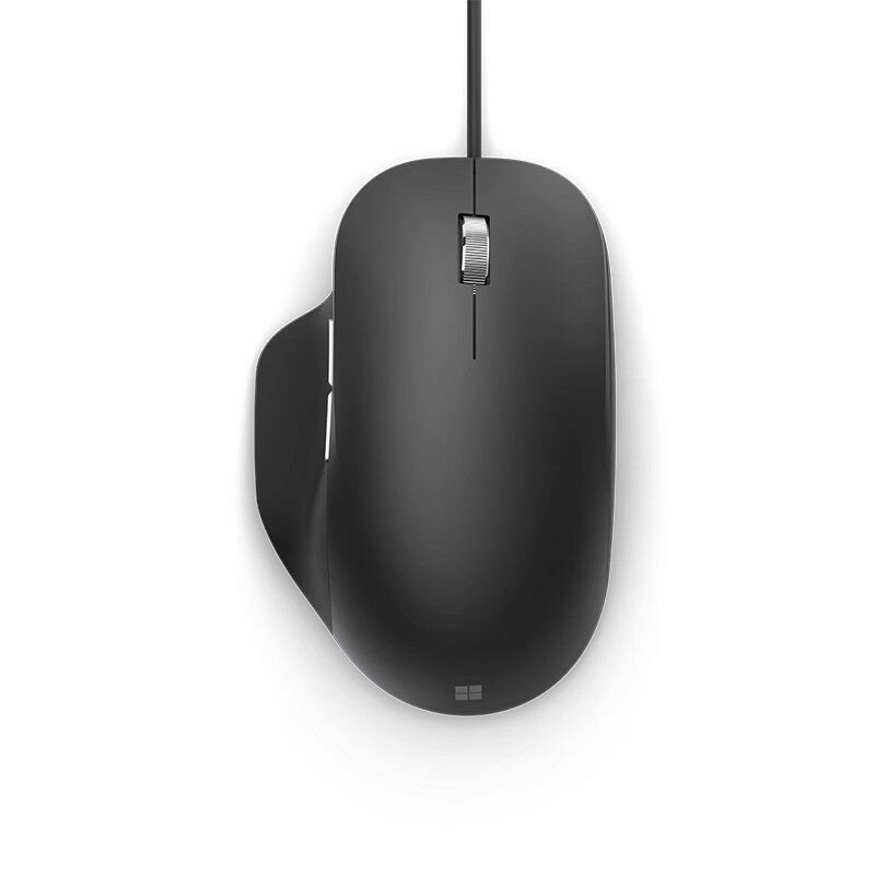 Мышка с поддержкой эргономики Microsoft, проводная, USB 2.0 чёрный