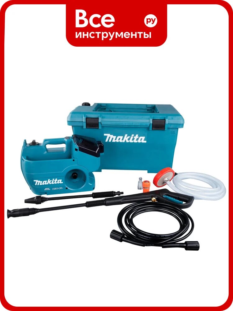 Аккумуляторная мойка высокого давления Makita LXT BL 2x18 В DHW080ZK