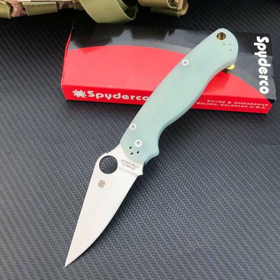 Складной карманный нож Spyderco C81 для активного отдыха, лезвие из стали CPM-S30V, нержавеющий, портативный, для выживания, кемпинга, охоты, EDC, спасательный инструмент.