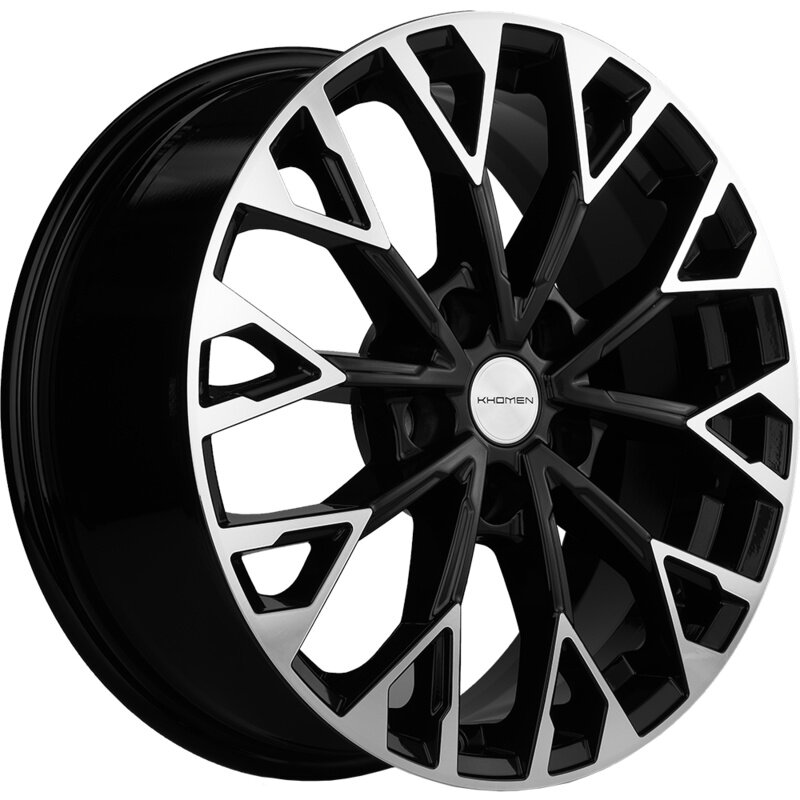 Литой колесный диск Khomen Wheels KHW1718 (Kuga/Focus/Volvo XC40/XC70) 7x17/5x108 ET50 D63,3 Black-FP