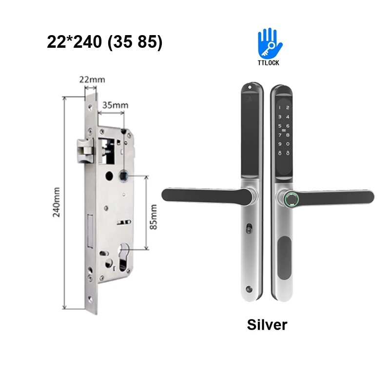 Умный замок Silver3585, Left Handle