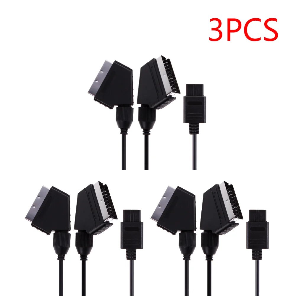 Кабель Scart RGB 3PCS для SNES/N64/Gamecube