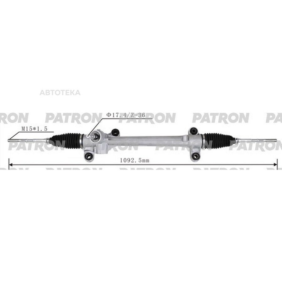 Рейка рулевая PATRON PSG3071 TOYOTA COROLLA ZZE14, CE14, ZRE14 07-14