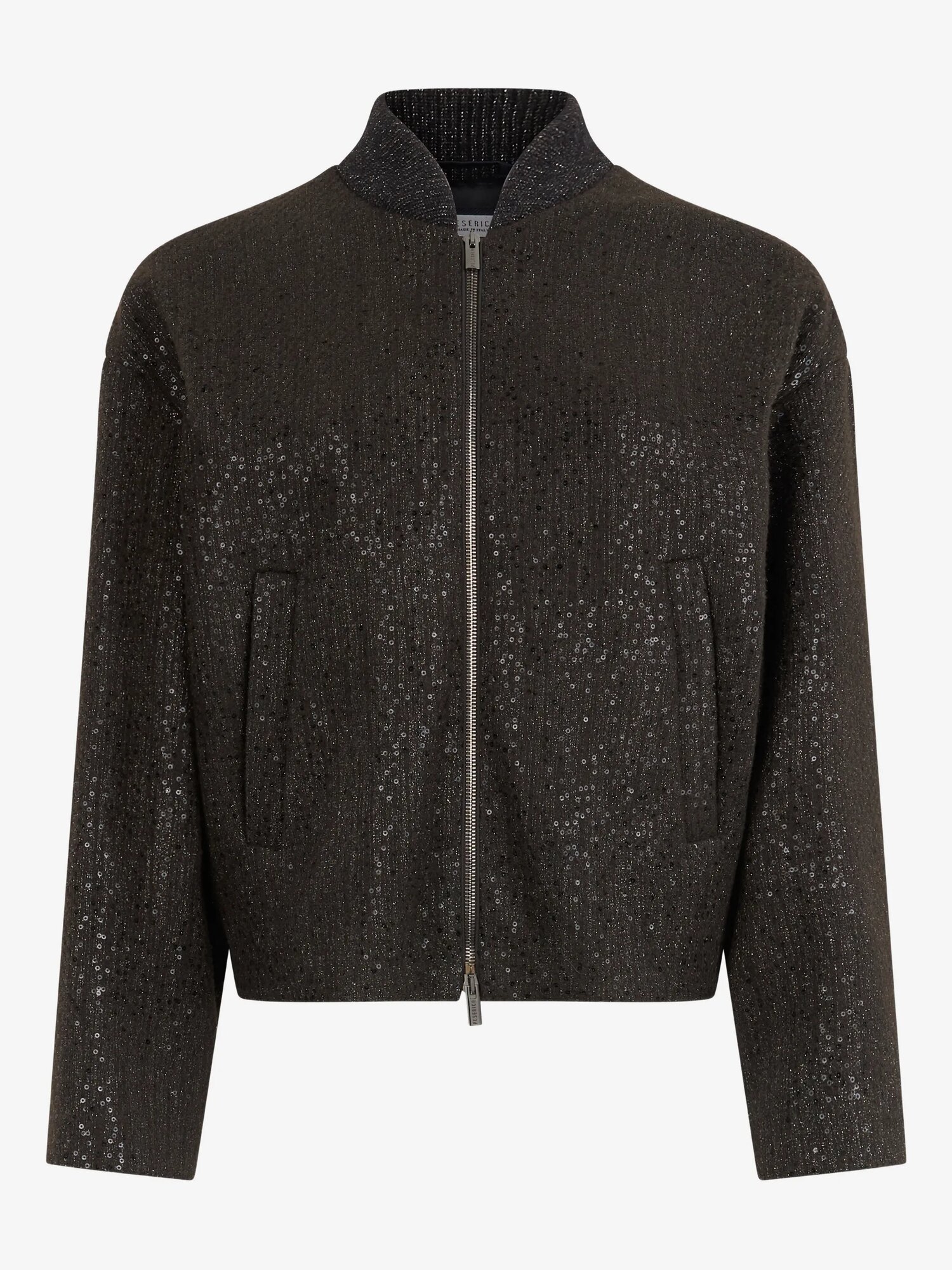 Куртка Sequin-embellished zip jacket
