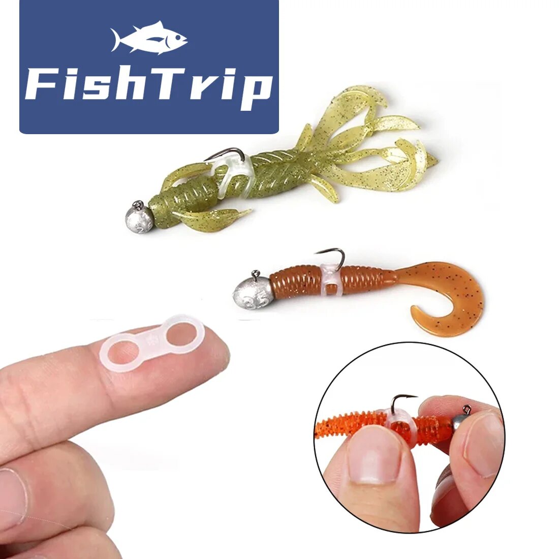 FishTrip Силиконовые кольца для приманок 30 шт. 6.3mm 30Pcs