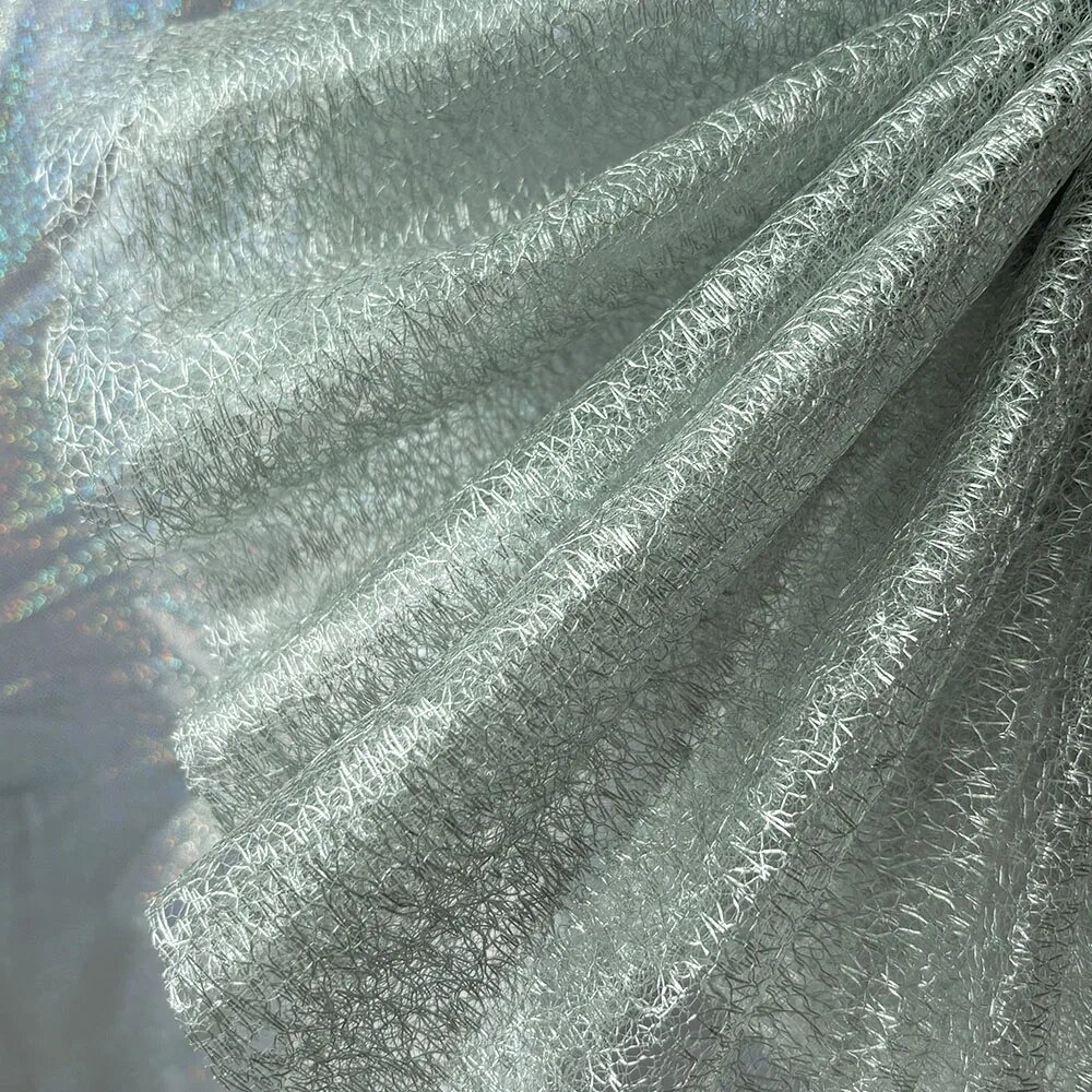 Жесткая золотая тюлевая ажурная ткань для рукоделия Sliver, 180x145CM