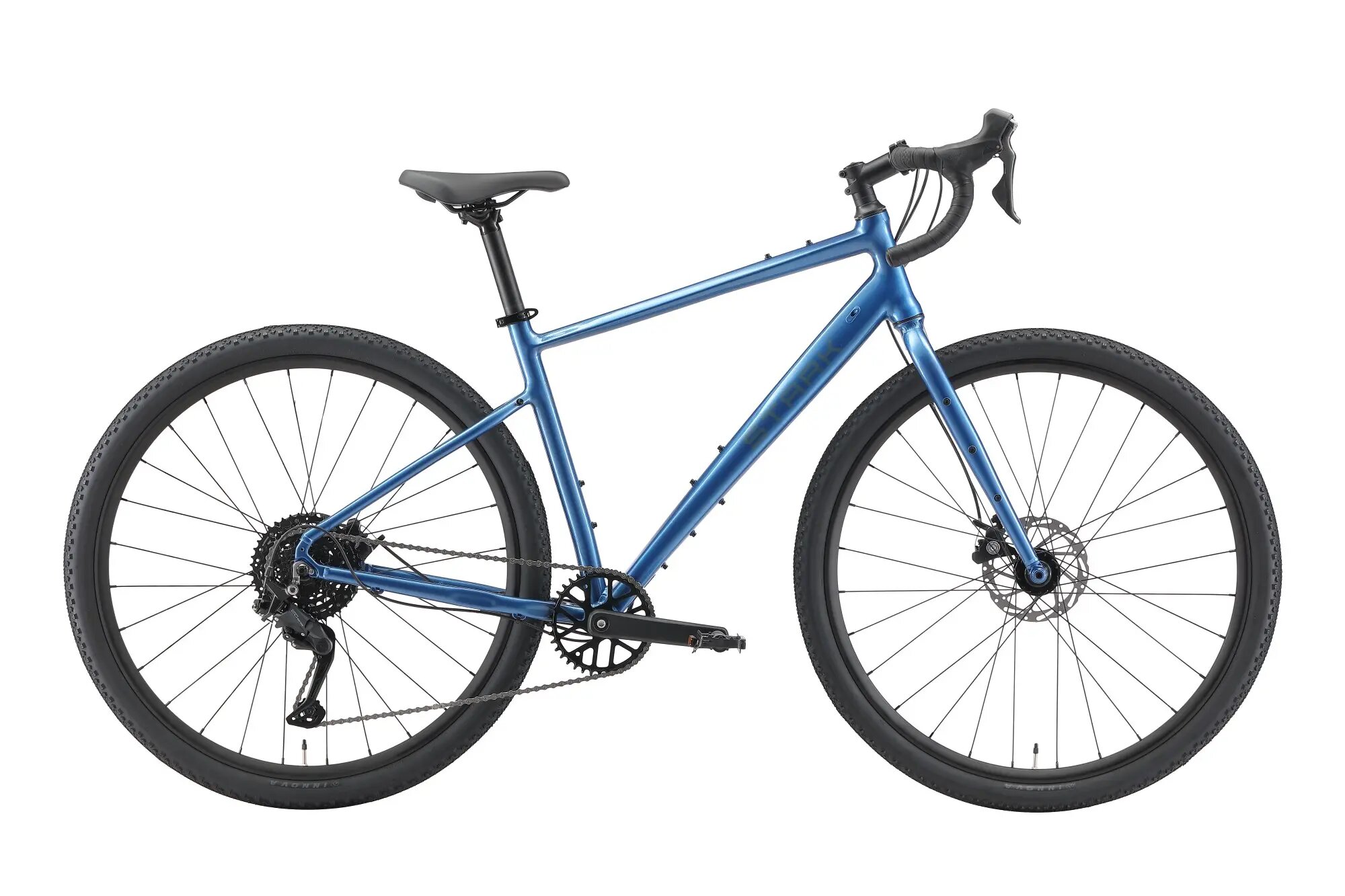 Велосипед Stark Gravel 4 2027 синий/зеленый 20" L