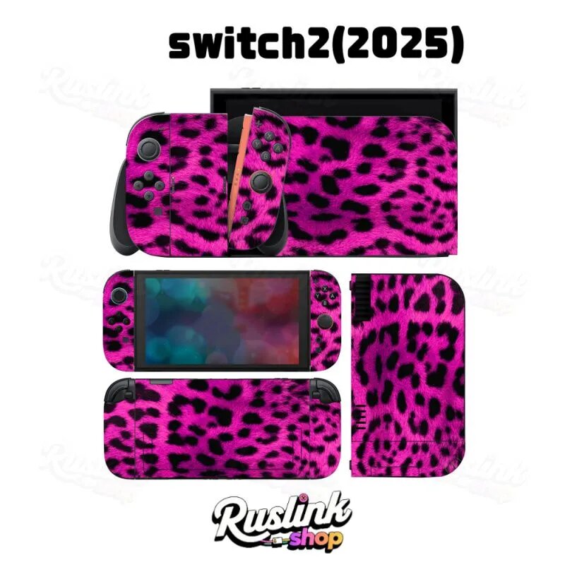 Защитные наклейки для Nintendo Switch 2(2025) - полноцветная пленка корпуса консоли Глянцевое покрытие + защита от царапин-16