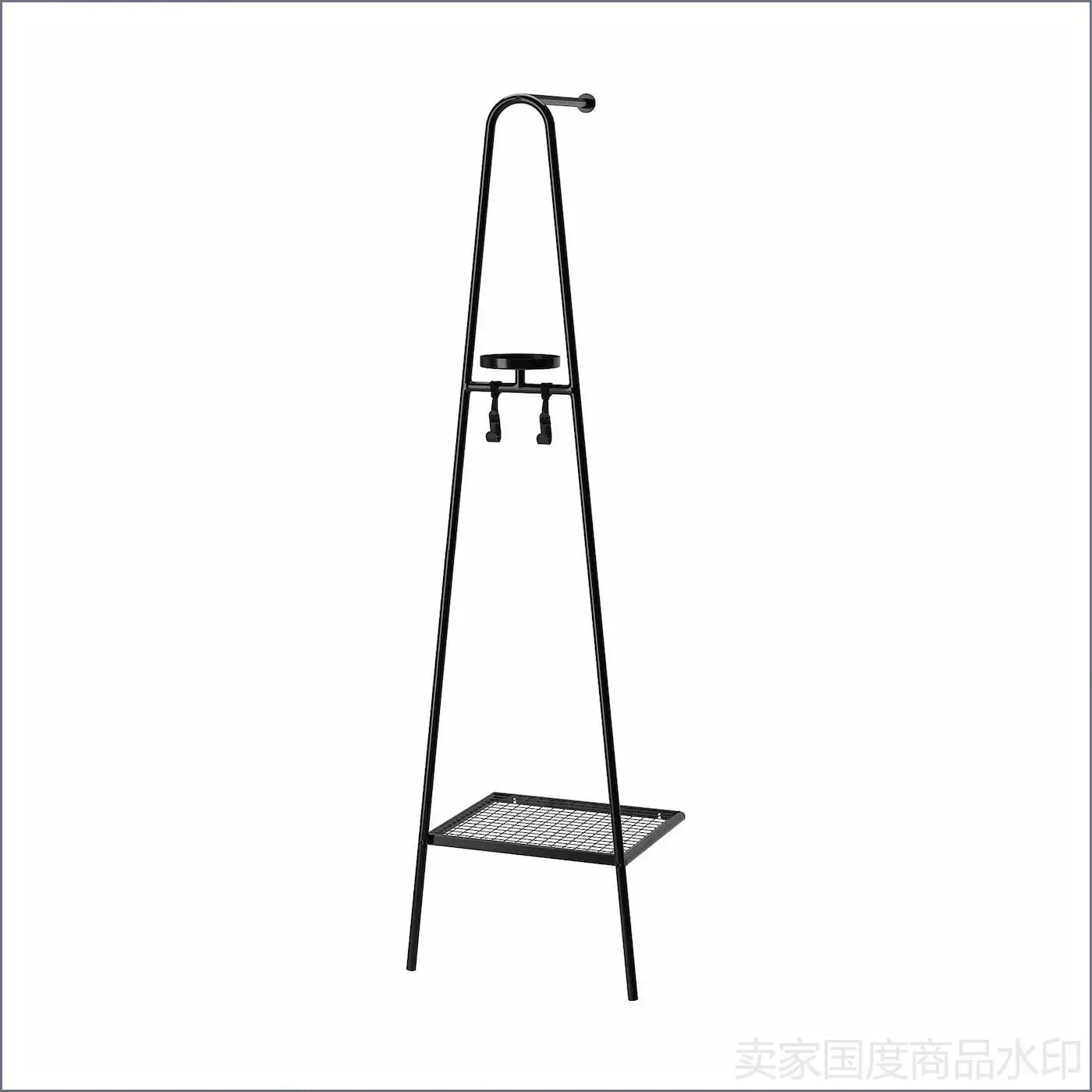 IKEA Сушилка для белья напольная 39 см х 46 см х 166 см 1 шт черный